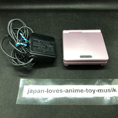 Nintendo Gameboy Game Boy Advance SP Console Pearl Pink with Adapter ...