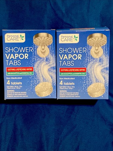 2 Pack NEW Shower Vapor Tabs Effervescent Vapor Steam Tablets 4 Tablets ...