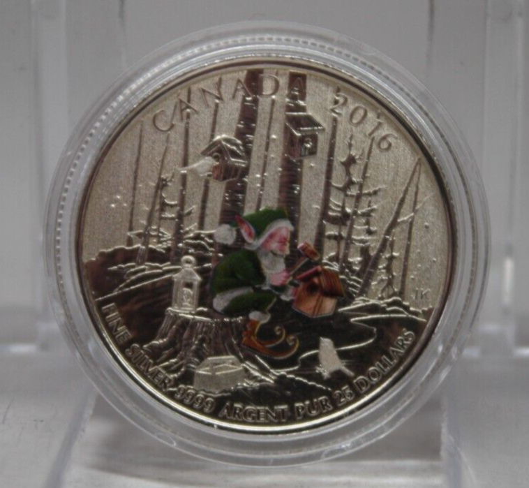 2016 Canada $25 Colorized Woodland Elf 1/4oz Silver Coin [044GRA] | eBay