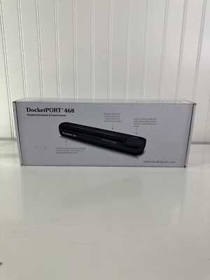 DocketPORT 468 Simplex Document & Card Scanner DP468 New With Original ...
