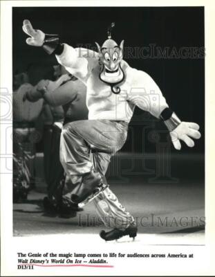 1994 Press Photo The Genie in Walt Disney's World On Ice -- Aladdin ...