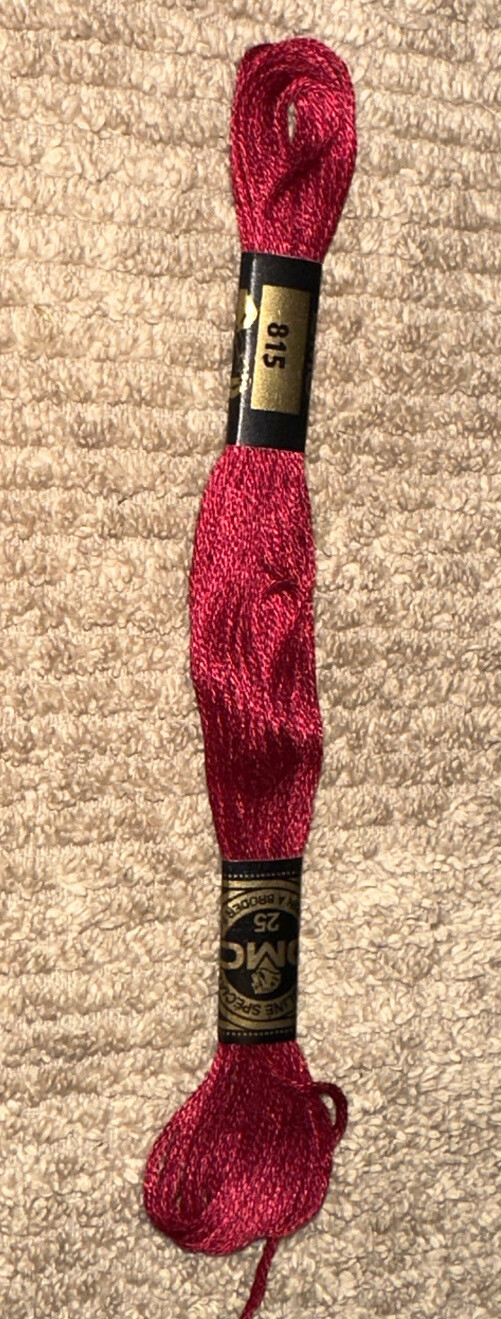 DMC Embroidery Floss #815 Burgundy Made in France | eBay