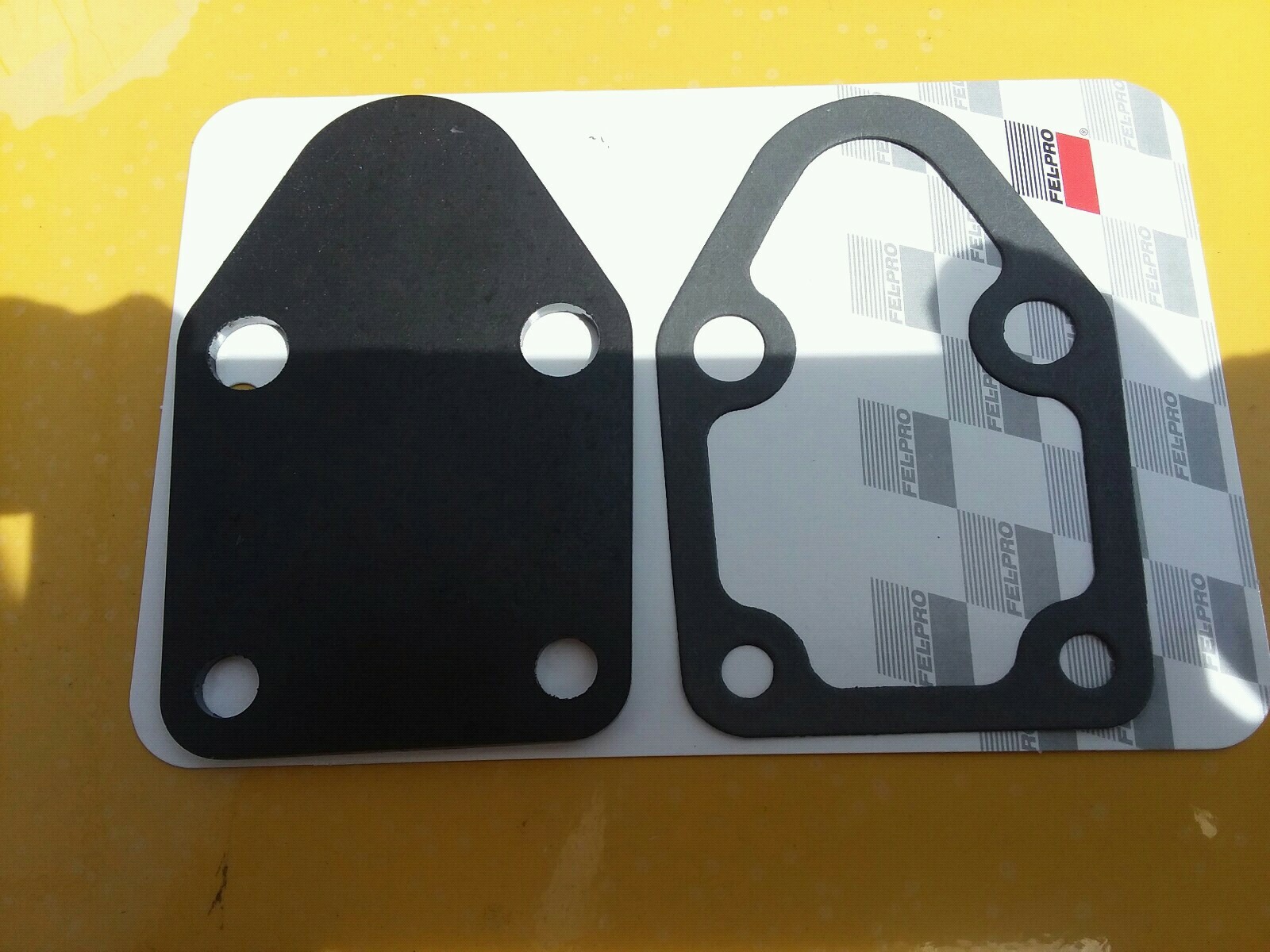 Raw Steel SBC Small Block Chevy Fuel Pump Block Off Plate with Gasket ...