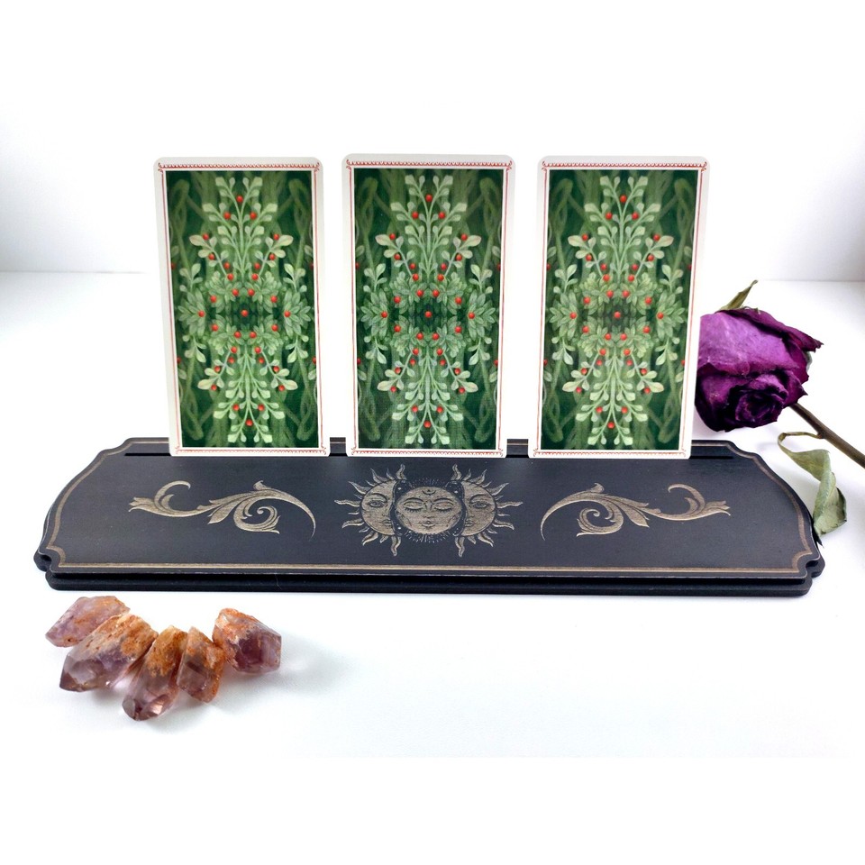 Tarot or oracle card holder, Tarot card stand, Affirmation card display ...