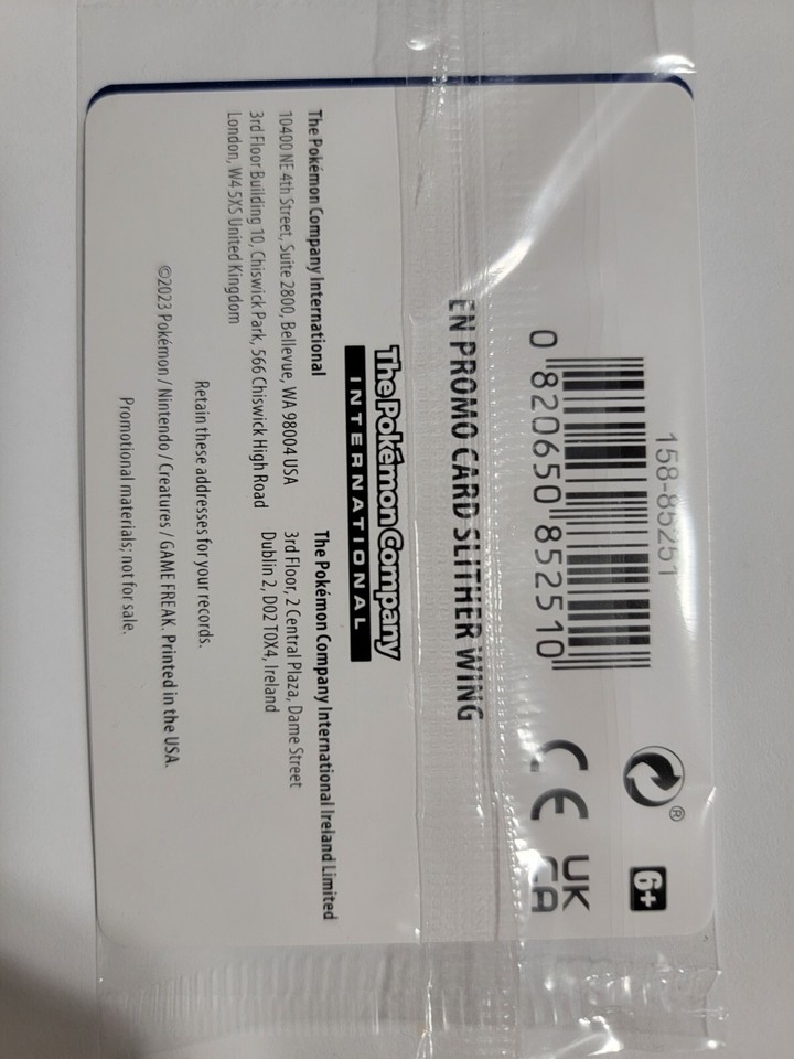 Slither Wing 107/182 Pokemon Paradox Rift Stamped PROMO SEALED From ...