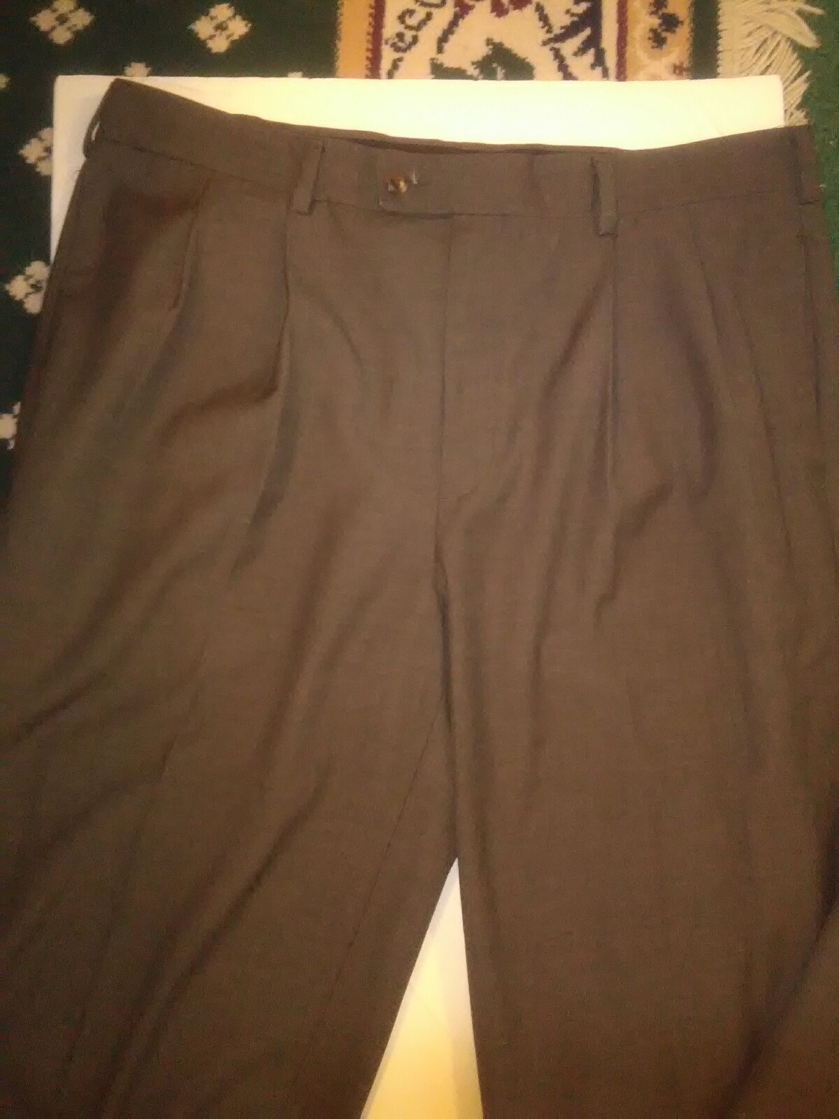 Axist Khols Mens 38x30 Gray Dress Work Pants Pleated Cuffed Slacks ...