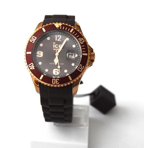 Ice Watch Brown Big Rose Gold IP 45mm IS.BNR.B.S.13 $189 Watch | eBay
