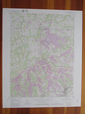 Burgettstown Pennsylvania 1979 Original Vintage USGS Topo Map | eBay