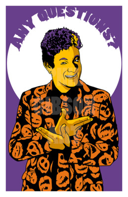 Original “Any Question?” David S Pumpkins Costume Art Print Poster ...