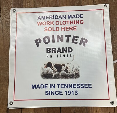 Vintage Pointer Brand Vinyl Banner | eBay