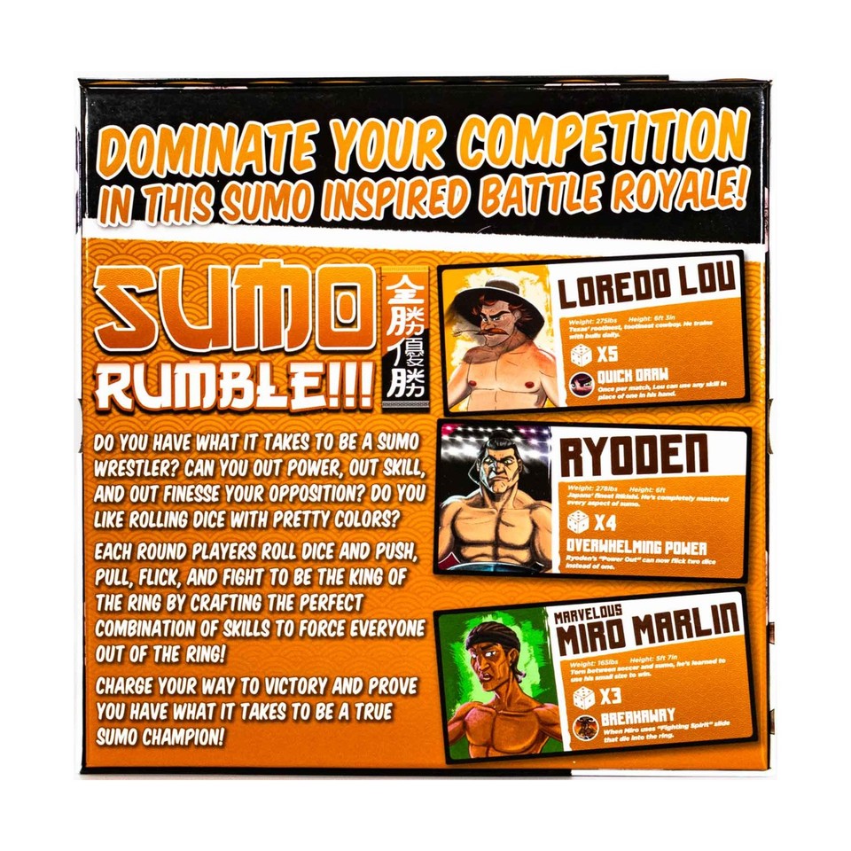 Nutt Heads Board Games Sumo Rumble Box NM 860000706186| eBay