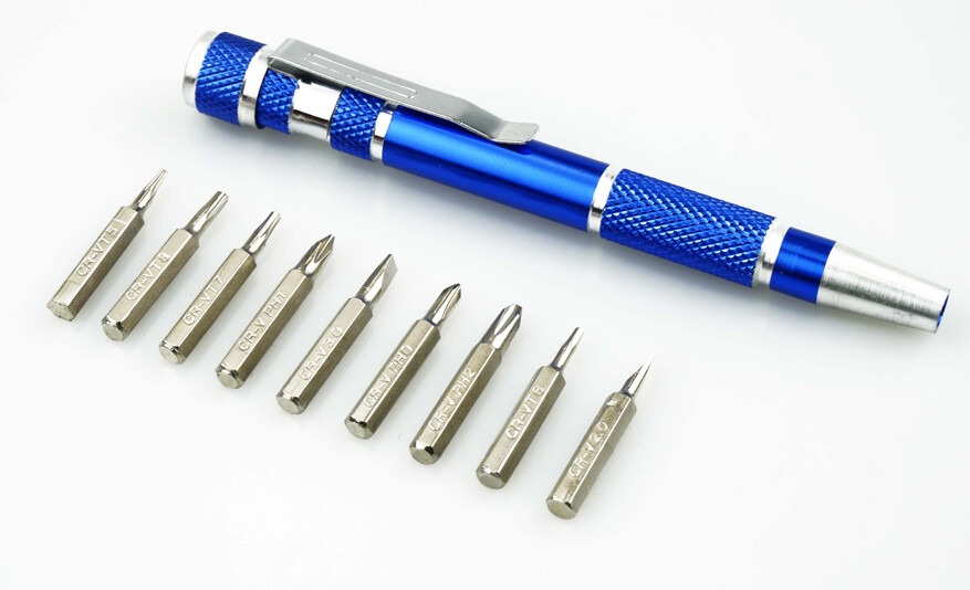 New 10pc Precision Screwdriver Bit Set - Torx, Star, Phillips # 7525TS ...