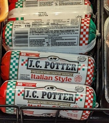JC Potter Italian Style Country Sausage 16 Oz (4 Pack) | eBay