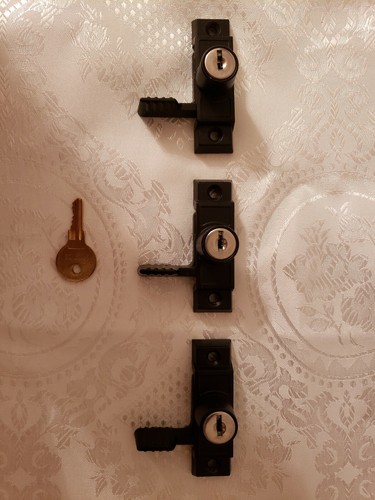 Set of 3 New Keyed Window Sash Locks With One Key. | eBay