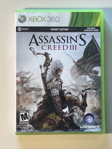 Xbox 360 Game Assassins Creed 3 Target Edition Microsoft 2012 Complete ...