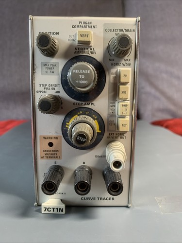 TEKTRONIX 7CT1N CURVE TRACER MODULE/POWER ON BUT NOT TESTED/AS IS 👍 | eBay