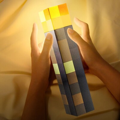 Minecraft Torch Rechargeable Portable Night Light-2 Pack | eBay
