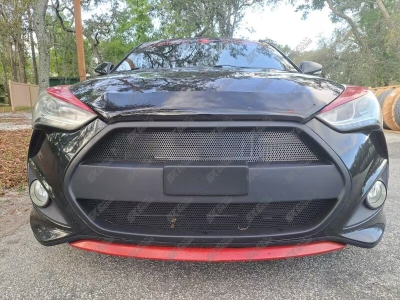 Real Carbon Fiber Front Bumper Grille Fits Hyundai Veloster Turbo 2013 ...