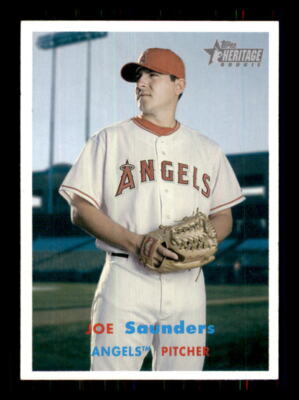 2006 Baseball Topps Heritage Joe Saunders Los Angeles Angels #485 | eBay