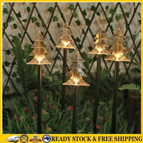 5pcs Christmas LED Solar Lights Festive Atmosphere for Outdoor Garden ...