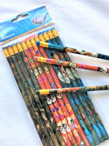 12 pcs Wooden Pencil Disney PIXAR Cartoon Character Authentic Licensed ...