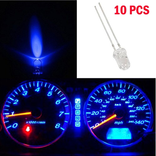 10X Blue 5mm Mini LED Bulbs Instrument Cluster Panel Backlight Gauge ...
