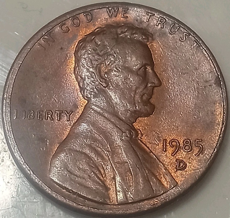 1985 D RPM-009, Mint Error Coin,Lincoln Memorial Cent Penny,Free ...