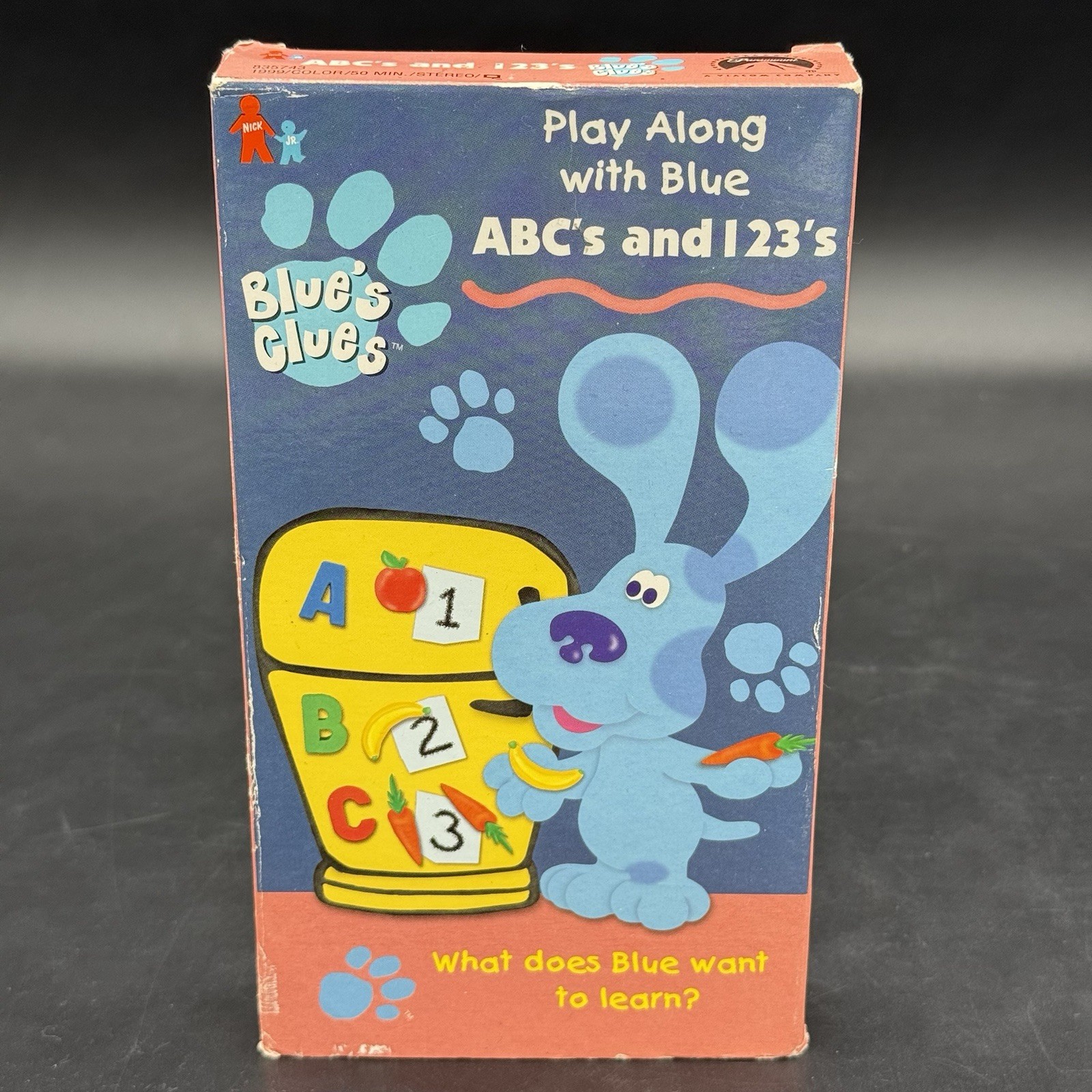 Blue’s Clues ABC’s and 123’s VHS Tape 1999 Nickelodeon Nick Jr Cartoon ...