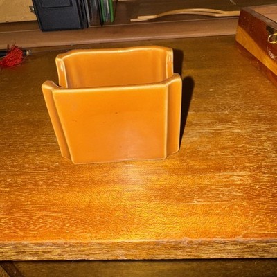 Hall Pottery #716 Vintage Restaurant Brown Ware Sugar PKT Holder NO ...