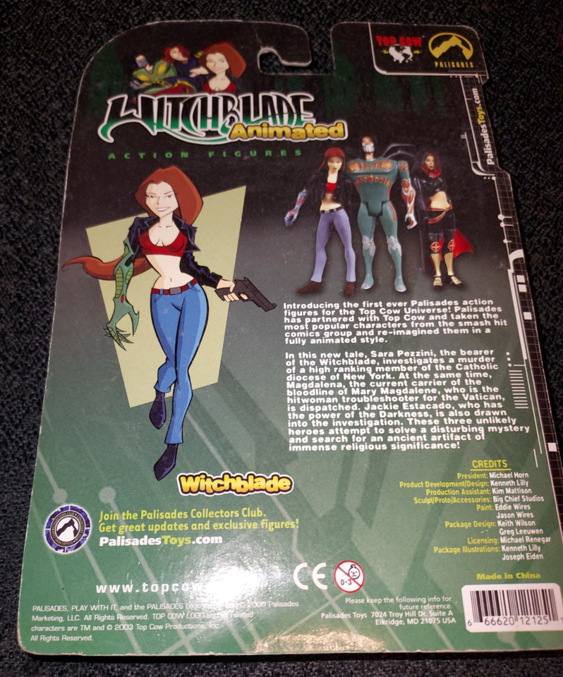 Witchblade Animated Action Figure - Sara Pezzini - 3 3/4" - Multiple ...