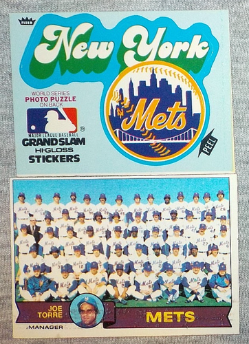 1979 Topps #82 NEW YORK METS Team / Checklist + FLEER New York Mets ...
