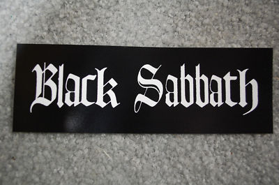 Black Sabbath Sticker Vinyl Decal 2" X 6" (81) | eBay