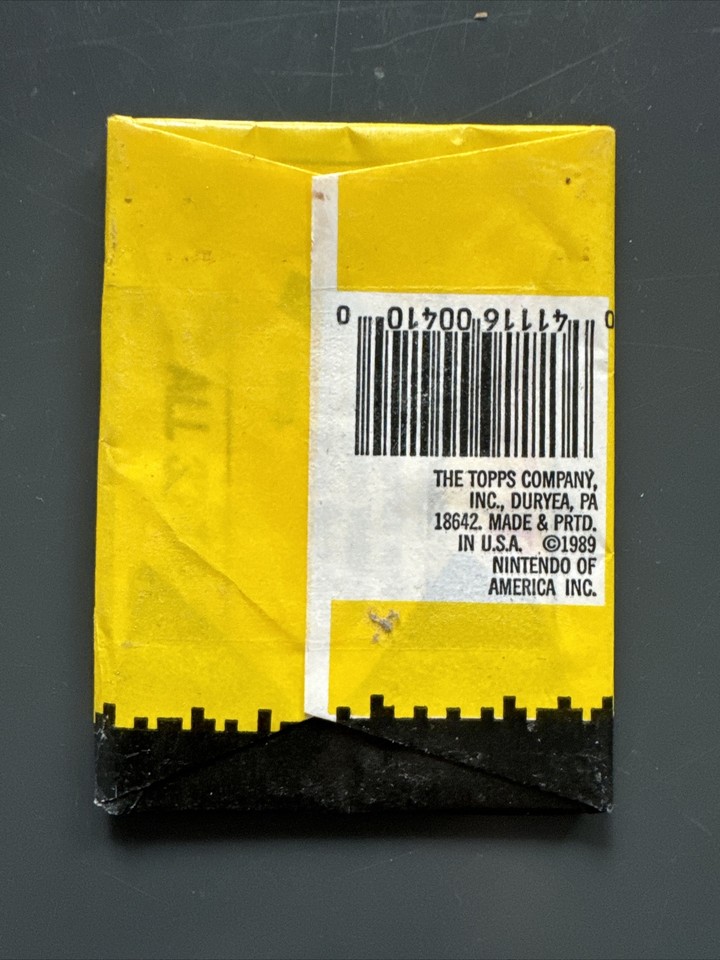 Nintendo Game Pack Trading Cards 1989 Topps Unopened- Mario Wrapper | eBay