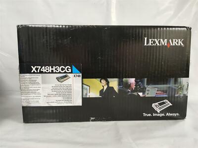 Lexmark X748DE X748H3CG Ciano Corporate Cartuccia Toner | eBay