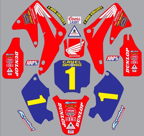 Graphic Kit for 2003-2012 Honda CR85 CR 85 Decals | eBay