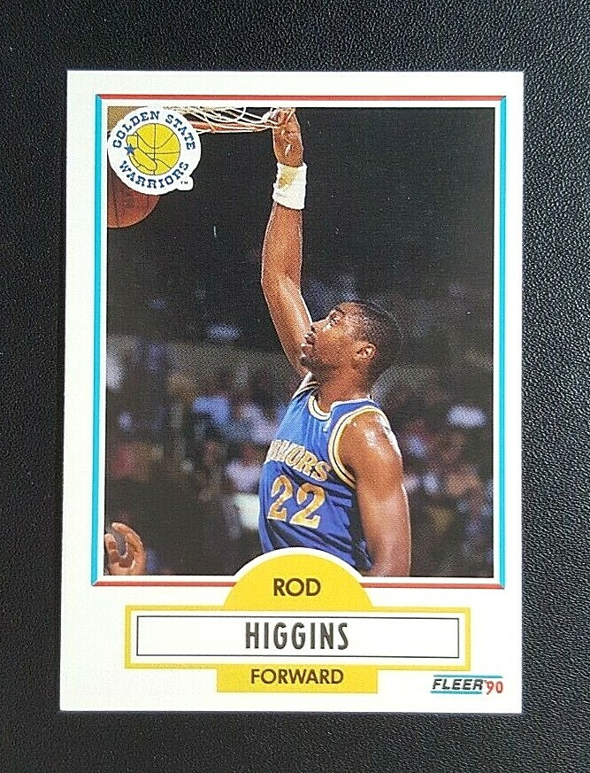 Fleer 90 NBA Basketball Card #64 Roderick Dwayne Higgins : Golden State ...