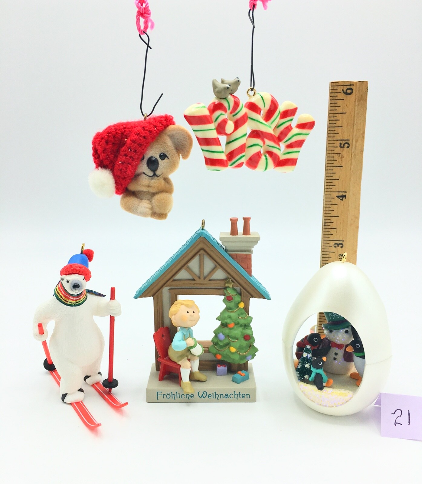 #21 HALLMARK KEEPSAKE ORNAMENTS HANDCRAFTED LOT OF 5 | eBay