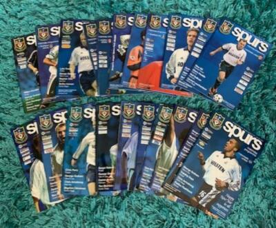 * COLLECTION OF 21 x TOTTENHAM HOTSPUR 2000/01 HOME PROGRAMMES * | eBay UK