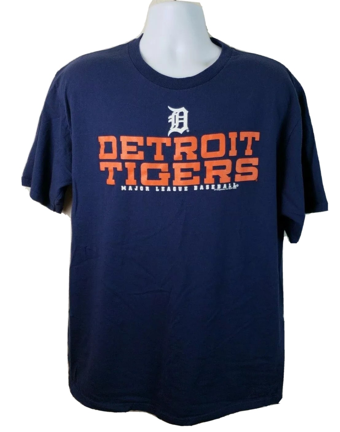 Official MLB Merchandise Detroit Tigers Blue Tshirt Size Large Free ...