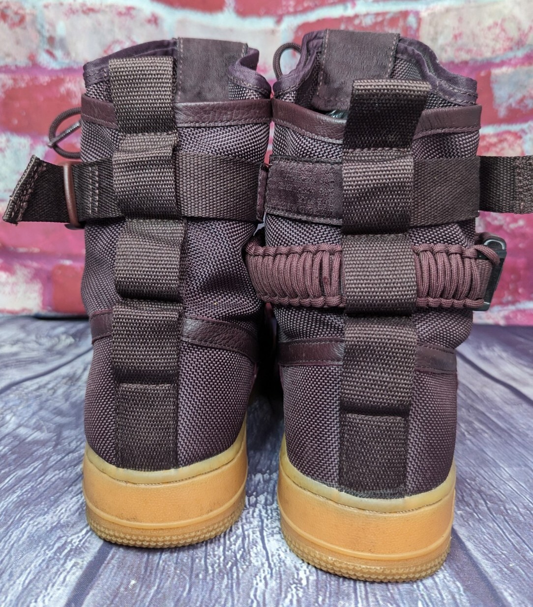 Nike SF Air Force 1 AF1 High Deep Burgundy Gum Men 8.5 Boots Shoes ...