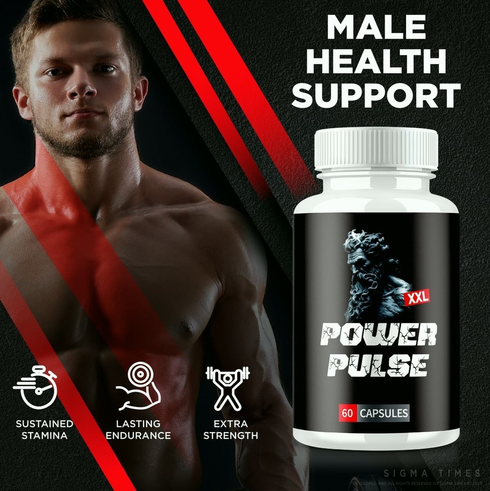 Power Pulse XXL Capsules for Men, Male Health Pills for Boosting ...