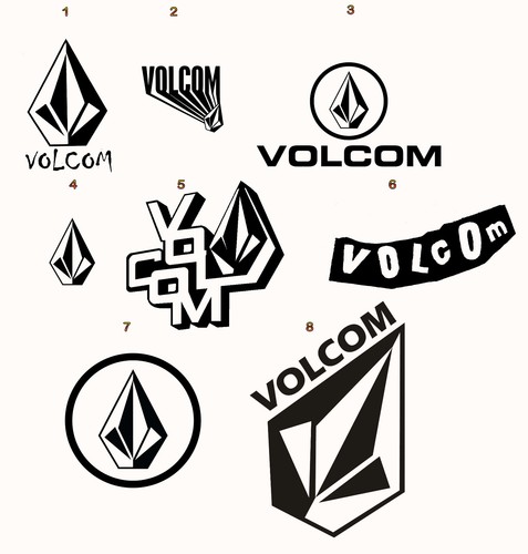 VOLCOM STONE Sticker - Ski Snowboard Freestyle X Games Montain Sports ...