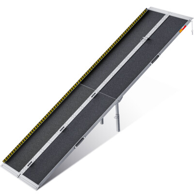 Portable Wheelchair Ramp 10FT Non-Slip Aluminum Folding Handicap Ramp ...