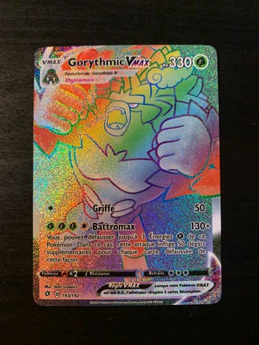 Carte Pokémon Gorythmic Vmax 193/192 EB02 Épée & Bouclier Clash ...
