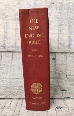 The New English Bible With The Apocrypha 1970 HC Oxford Cambridge ...