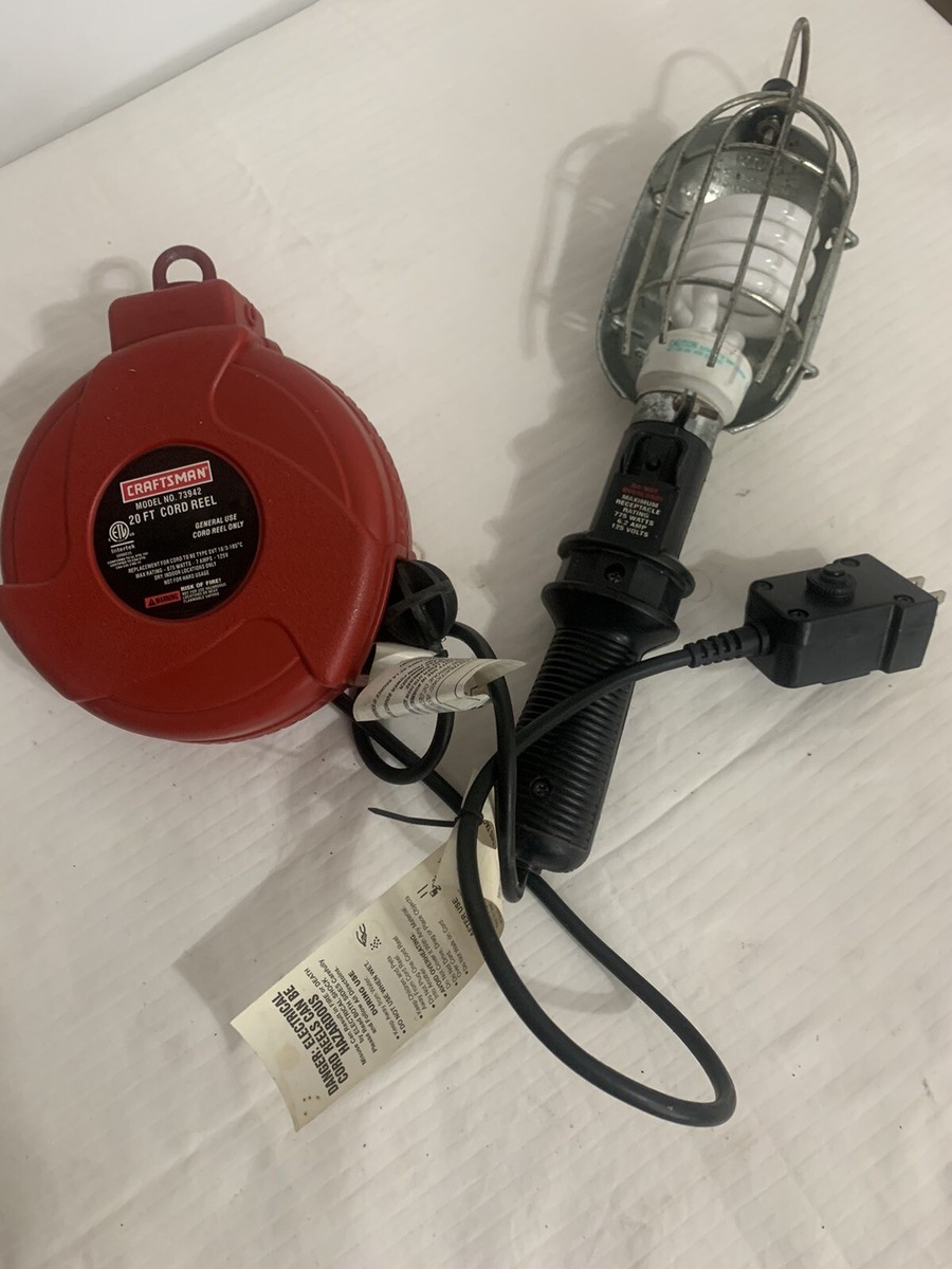 Craftsman Reel Retractable Drop Light Faithfull Illuminator 360 Degree