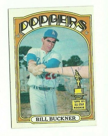 Bill Buckner 1972 Topps signed auto autographed card Dodgers | eBay