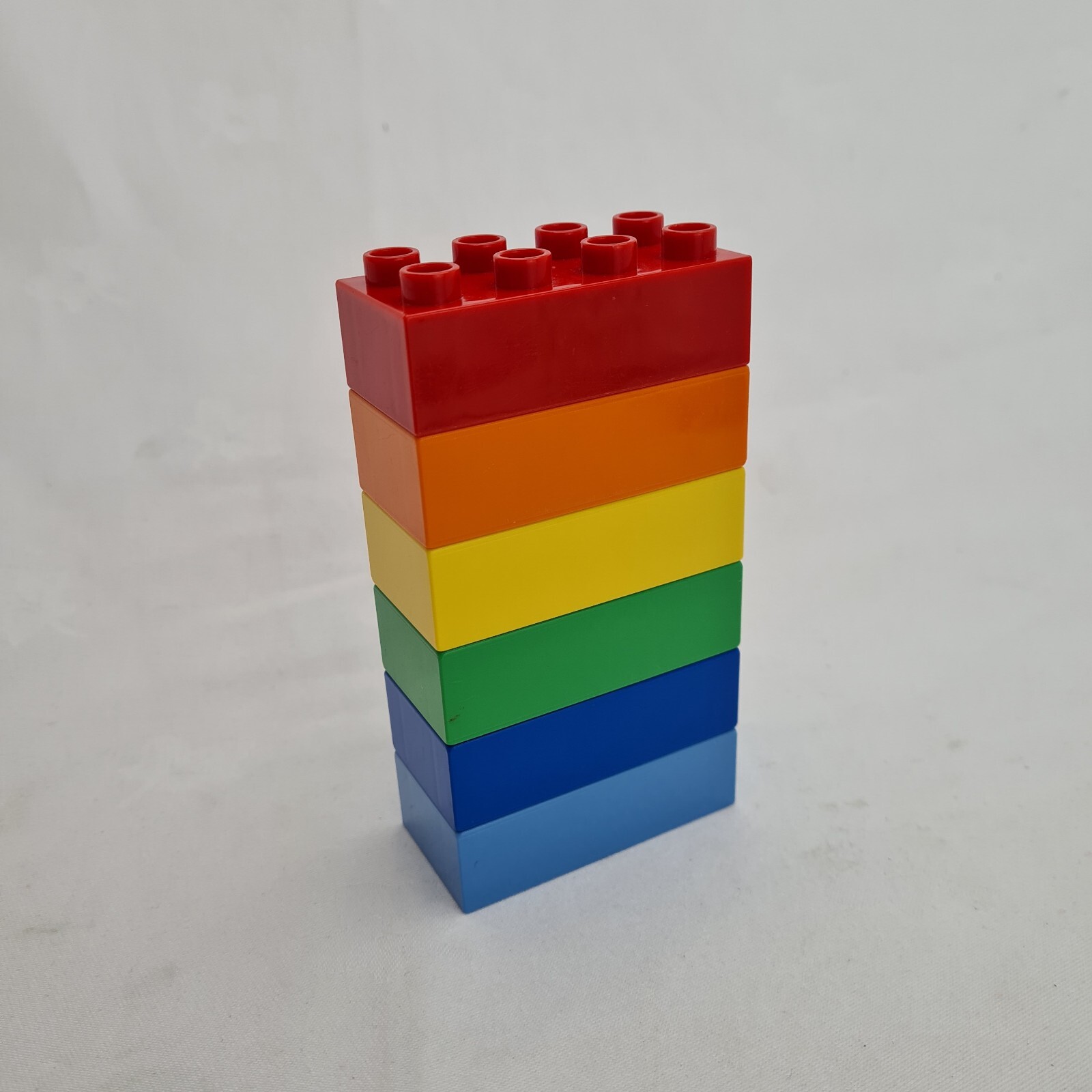 Six Bricks Set. Duplo 2x4 Blocks, 6 Colour Set. Genuine Lego, Washed ...
