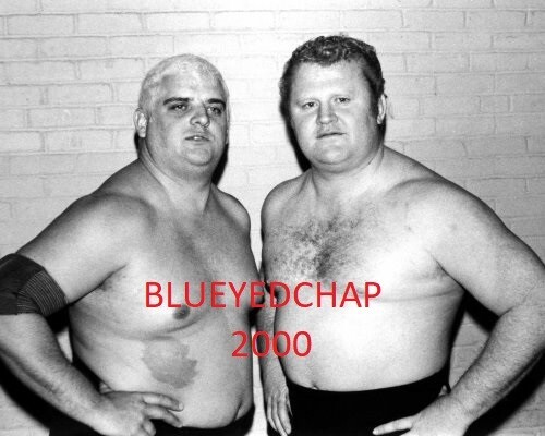 DUSTY RHODES & LARRY HENNIG WRESTLER 8 X 10 WRESTLING PHOTO AWA NWA ...
