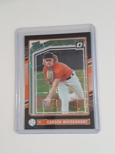 2024 DONRUSS CARSON WHISENHUNT OPTIC RATED PROSPECT BLACK VELOCITY SP ...